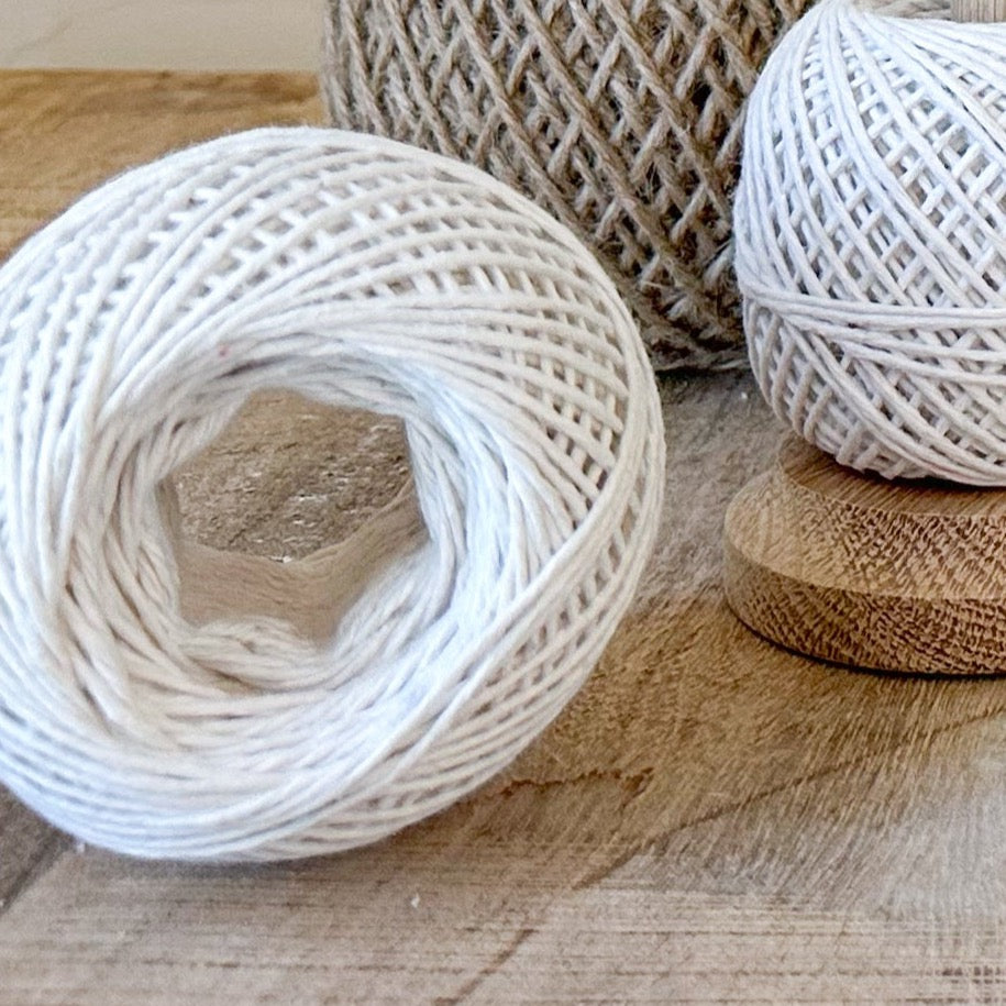 Ivory String Wooden Stand & Scissors – Purple Rose Home