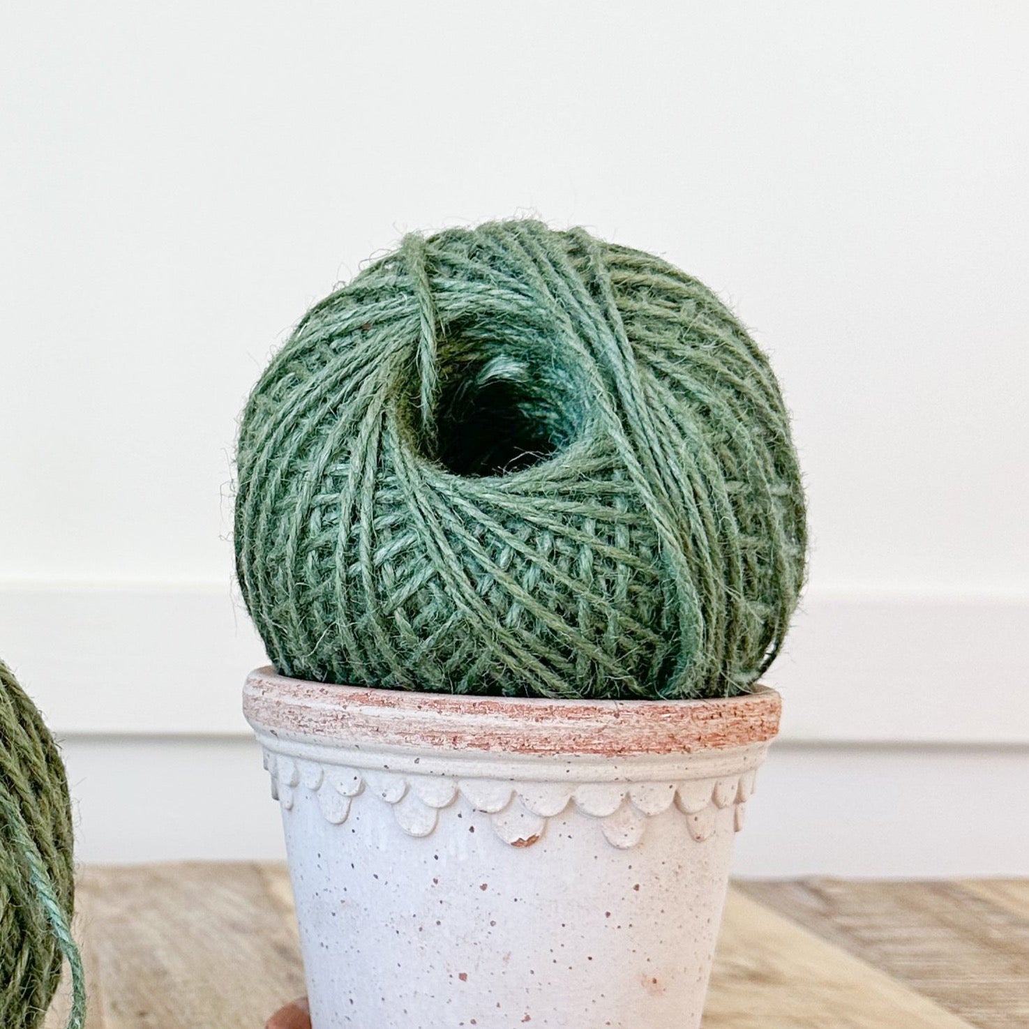 Green Twine Wooden Holder/Cutter Medium – Purple Rose Home