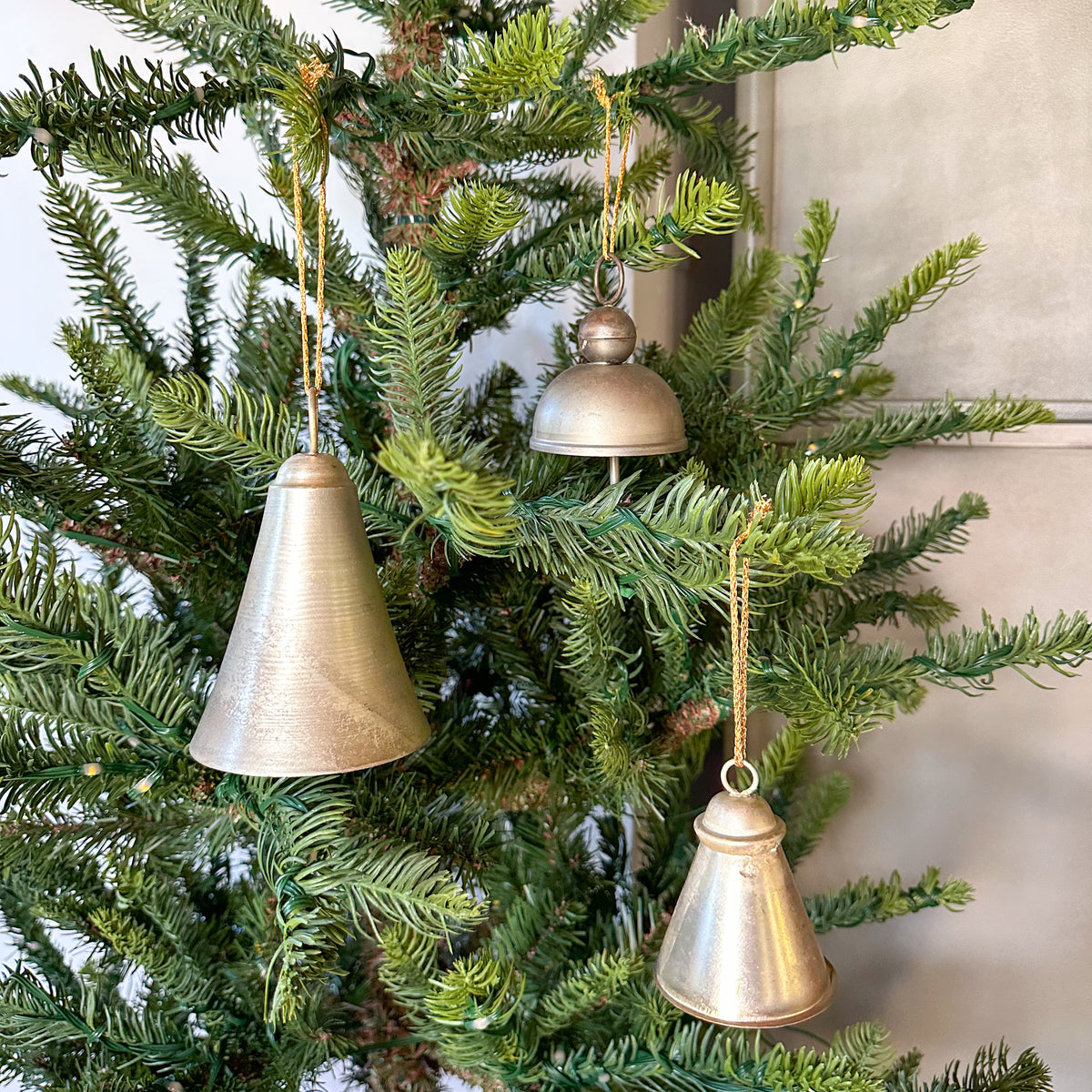 Pewter Bell Ornament 3 Styles – Purple Rose & Co