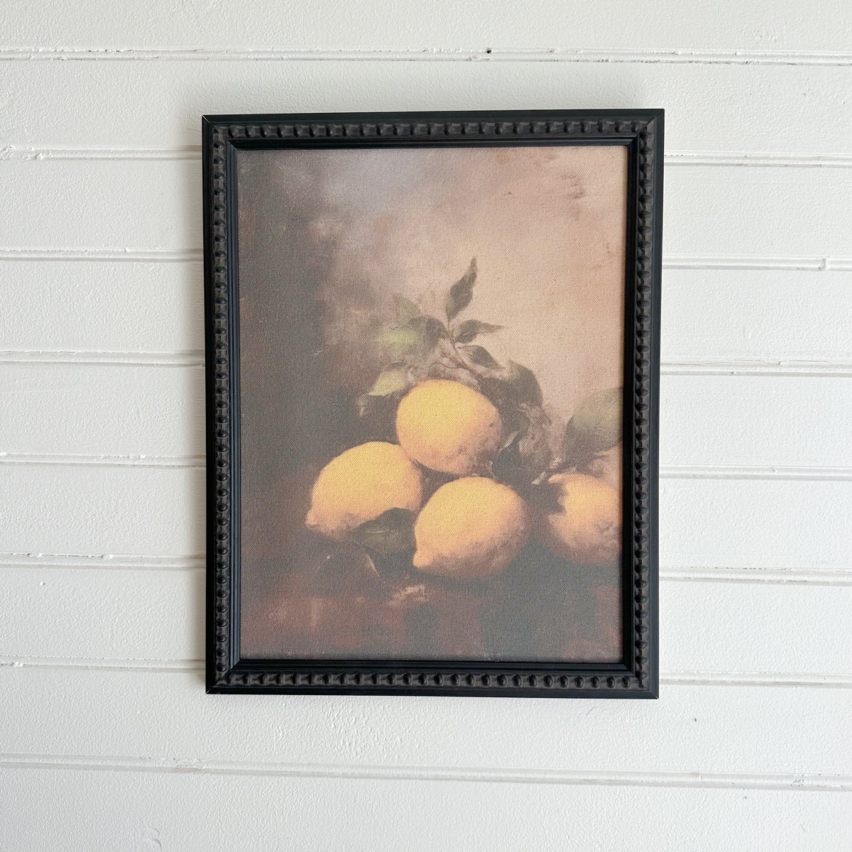 Vintage Lemons Black Bead Frame – Purple Rose & Co